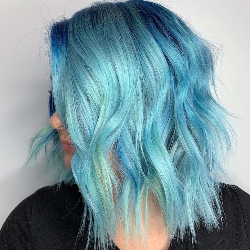 Cabelo azul: 45 fotos, tutoriais e dicas para um visual autêntico e ...