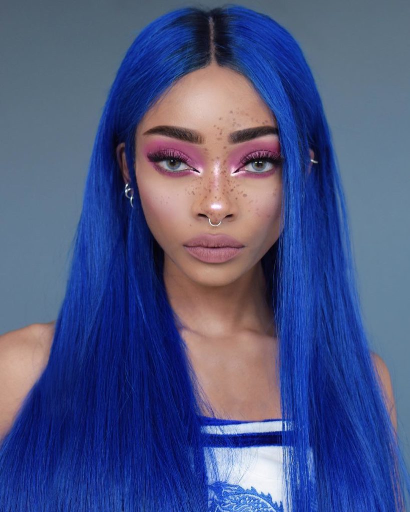 Cabelo azul: 45 fotos, tutoriais e dicas para um visual autêntico e ...