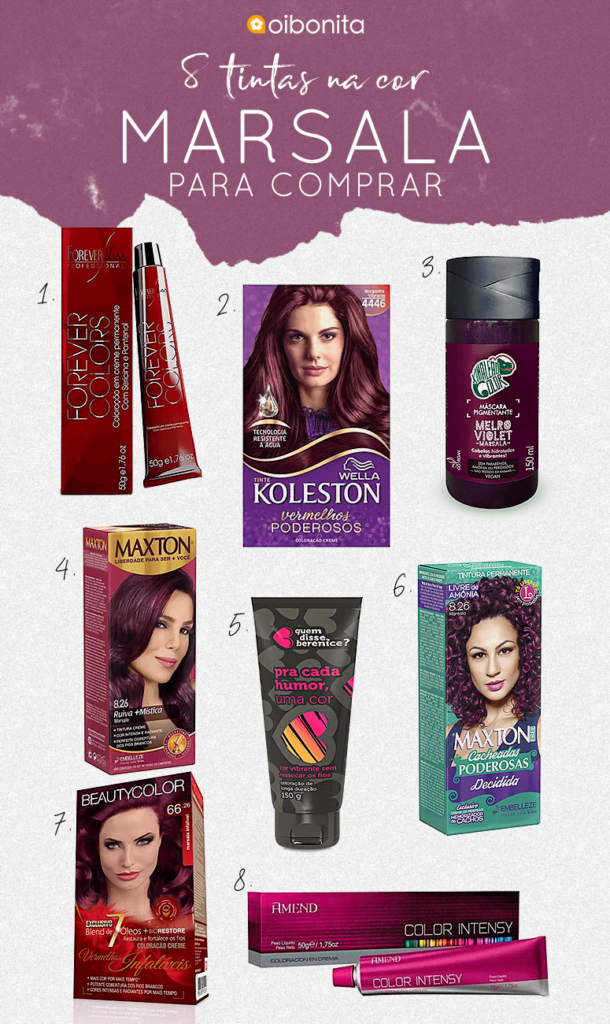 Cabelo marsala: conheça a cor do momento que é puro estilo