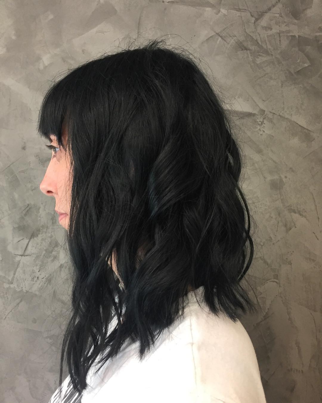 long bob com franja: 60 cortes + dicas para cortar em casa