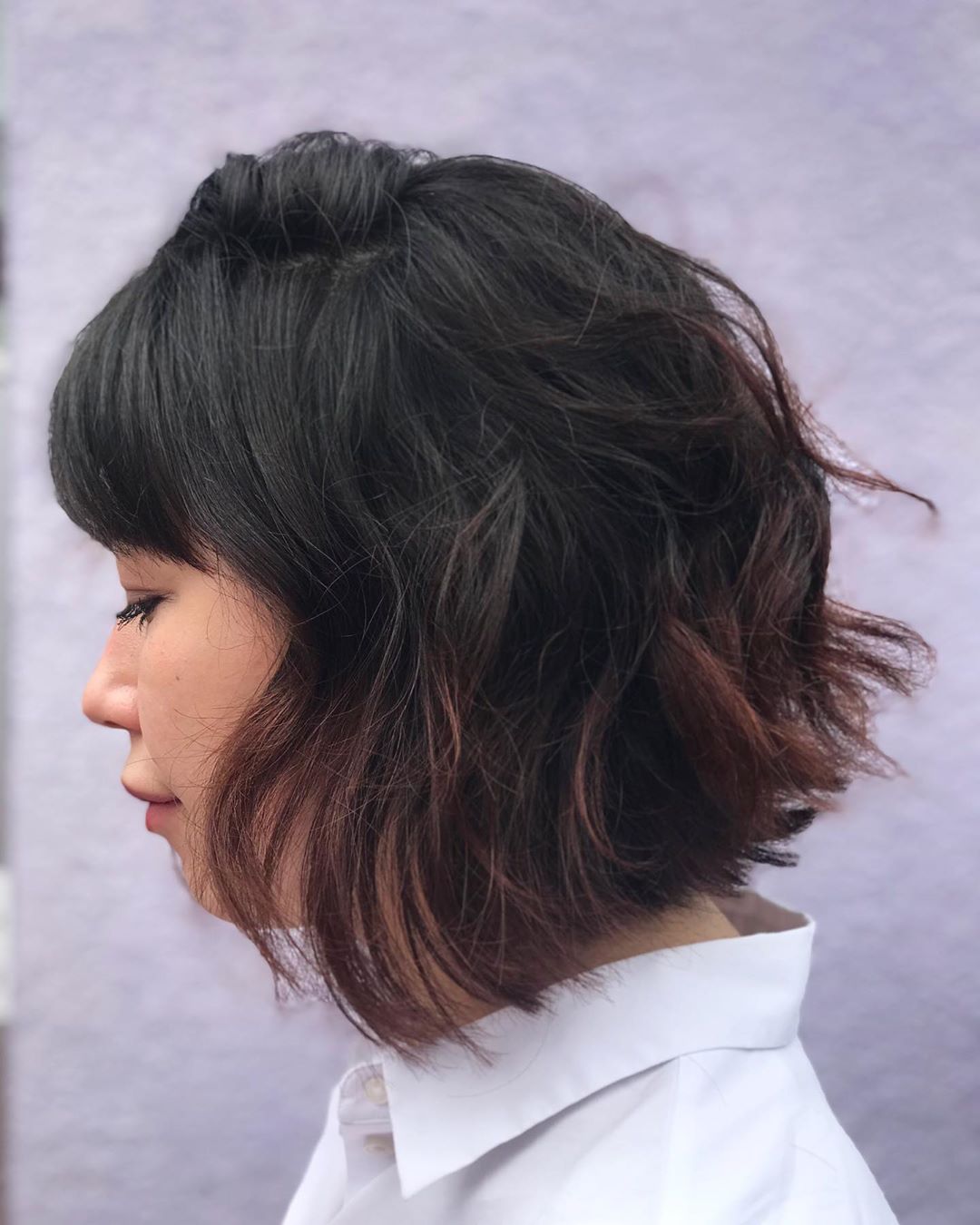 long bob com franja: 60 cortes + dicas para cortar em casa