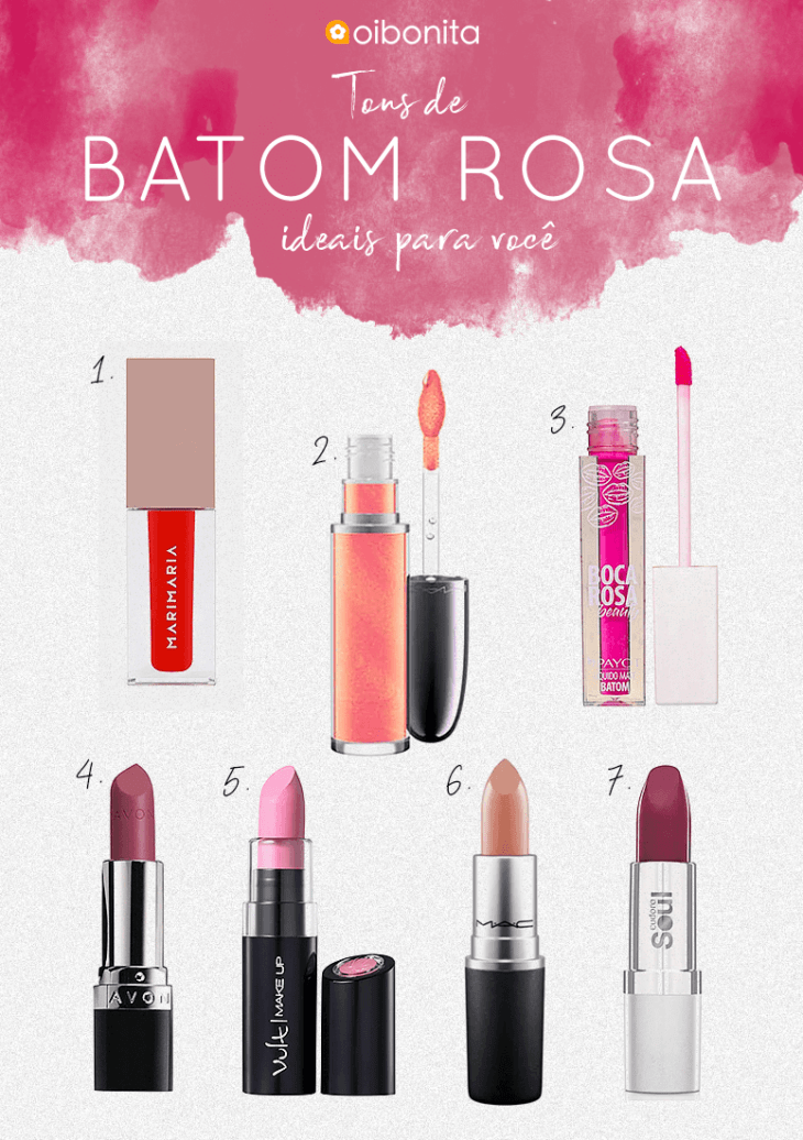 Batom rosa: 30 fotos, 7 melhores produtos e dicas para arrasar na make