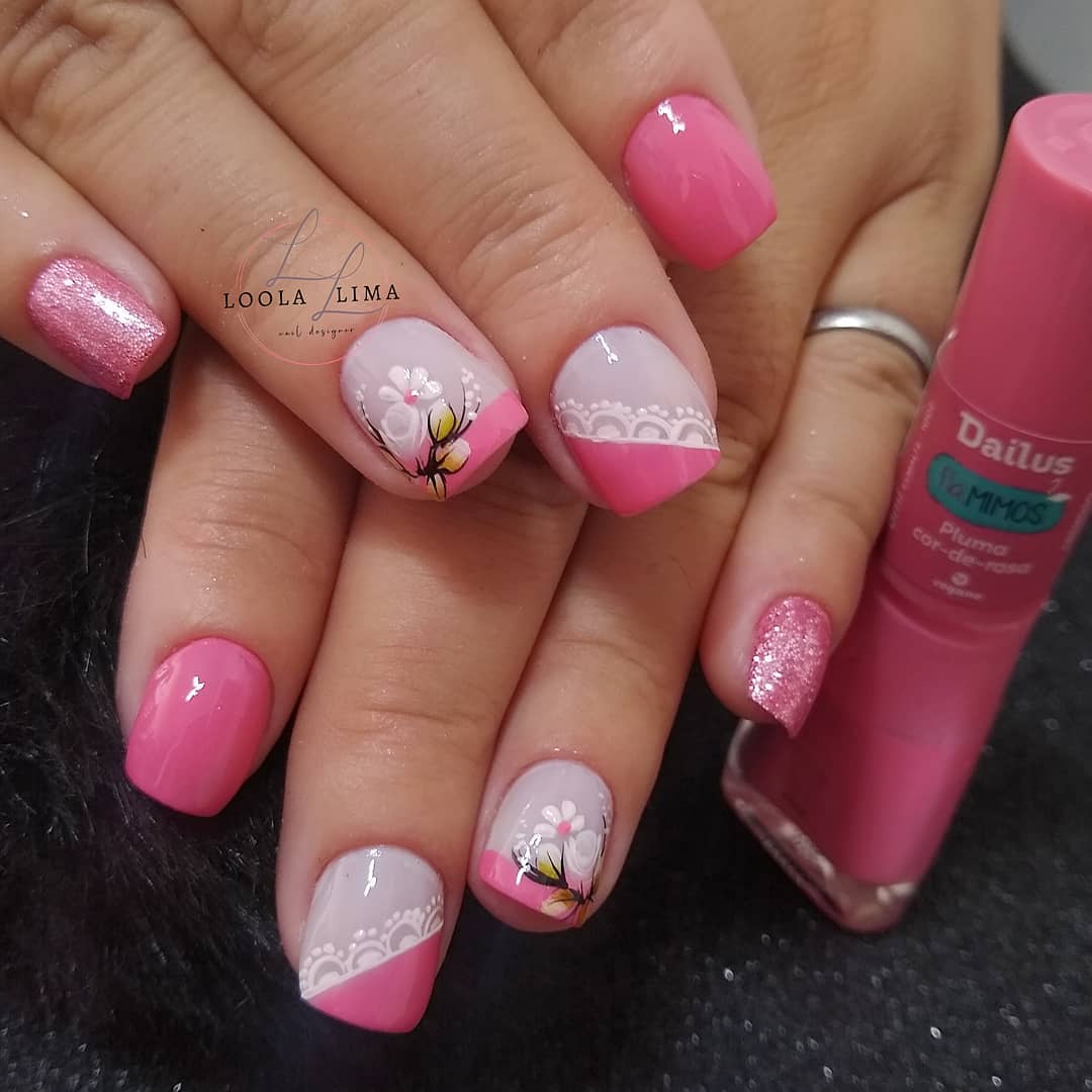 Unhas decoradas rosa: 90 ideias lindas e charmosas [FOTOS]