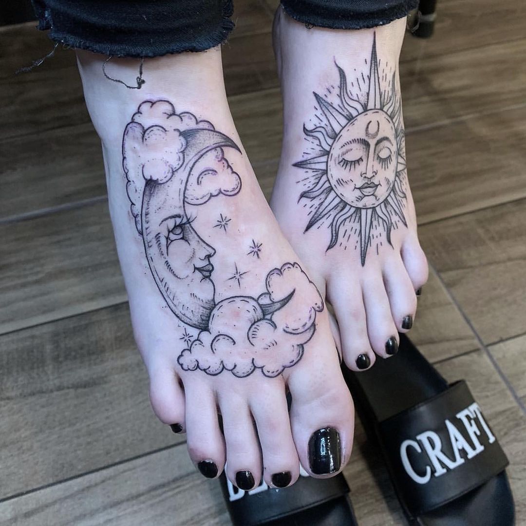 Tatuagem de sol e lua: 55 ideias que vão te encantar