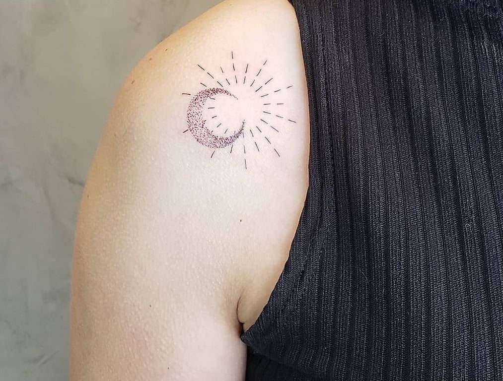 Tatuagem de sol e lua: 55 ideias que vão te encantar