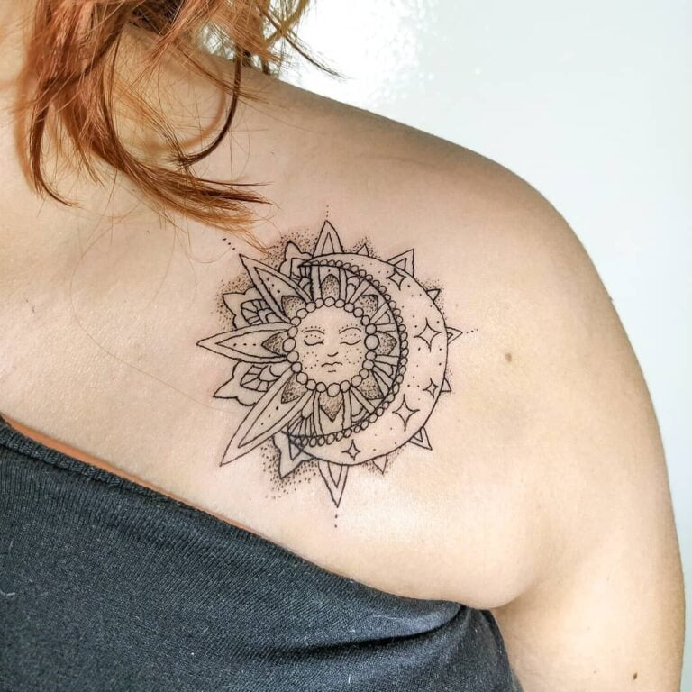 Tatuagem de sol e lua: 55 ideias que vão te encantar