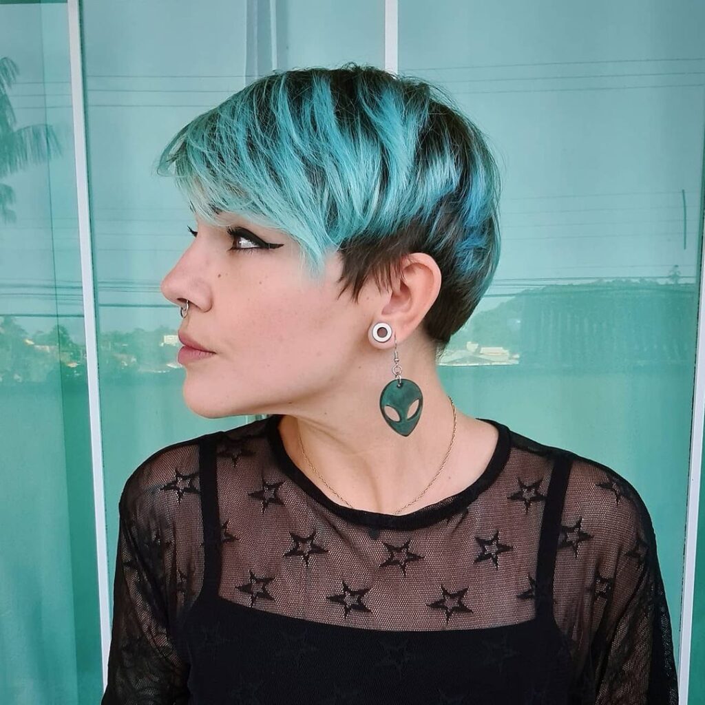 Cabelo azul turquesa: 40 ideias + 5 tintas para aderir a cor