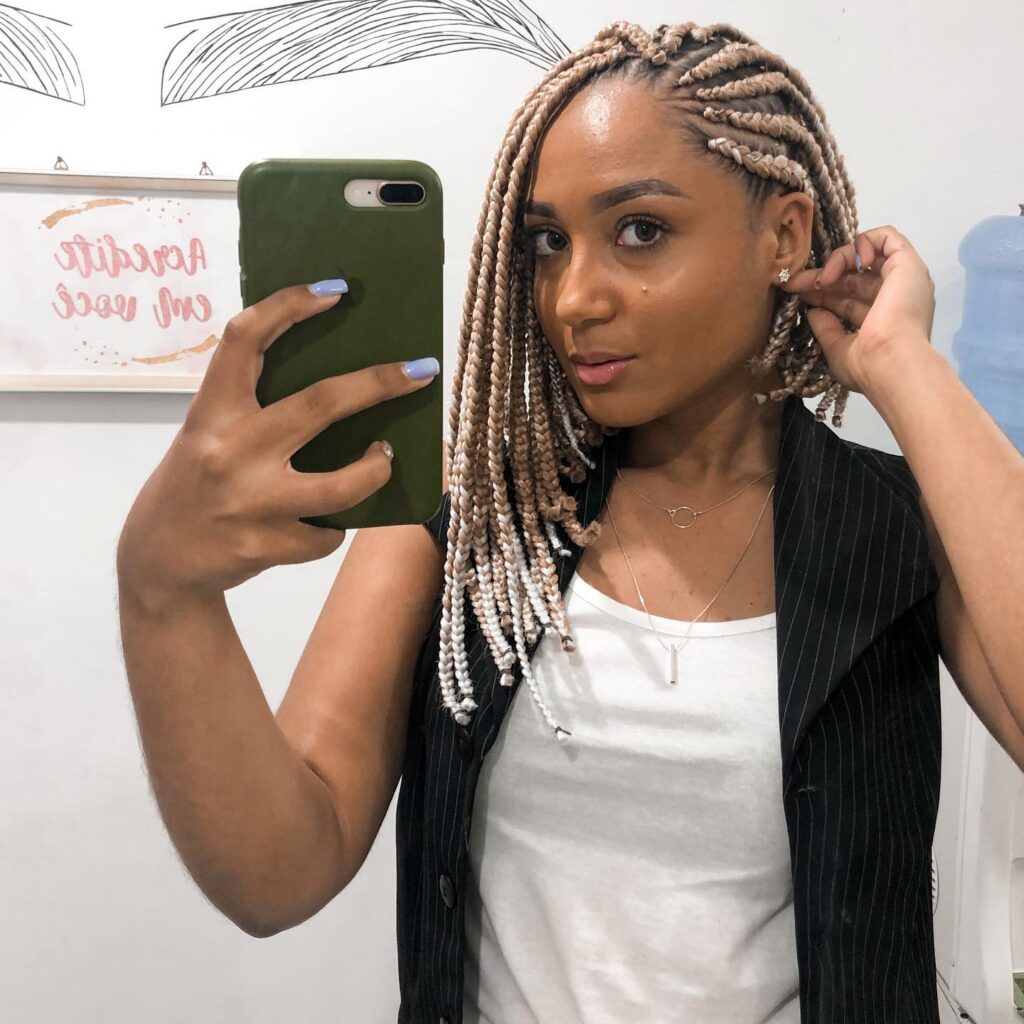 Box braids chanel: 40 inspirações para mudar o visual