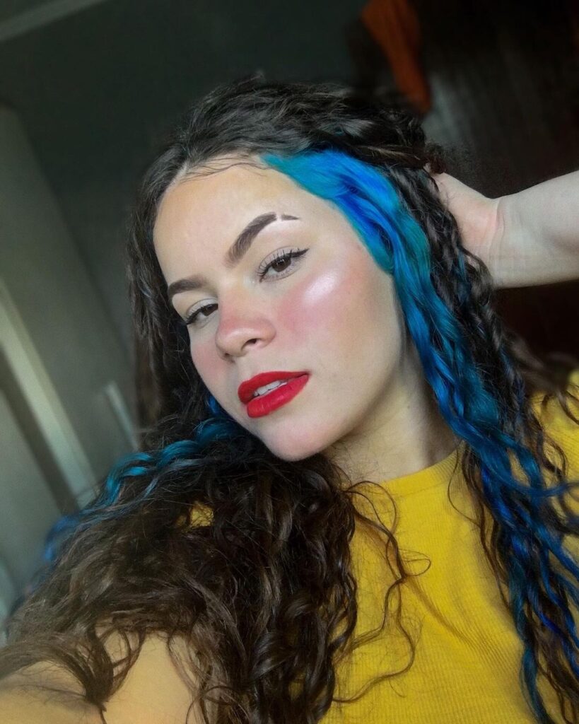 Mecha frontal azul: inspirações diferenciadas e tutoriais