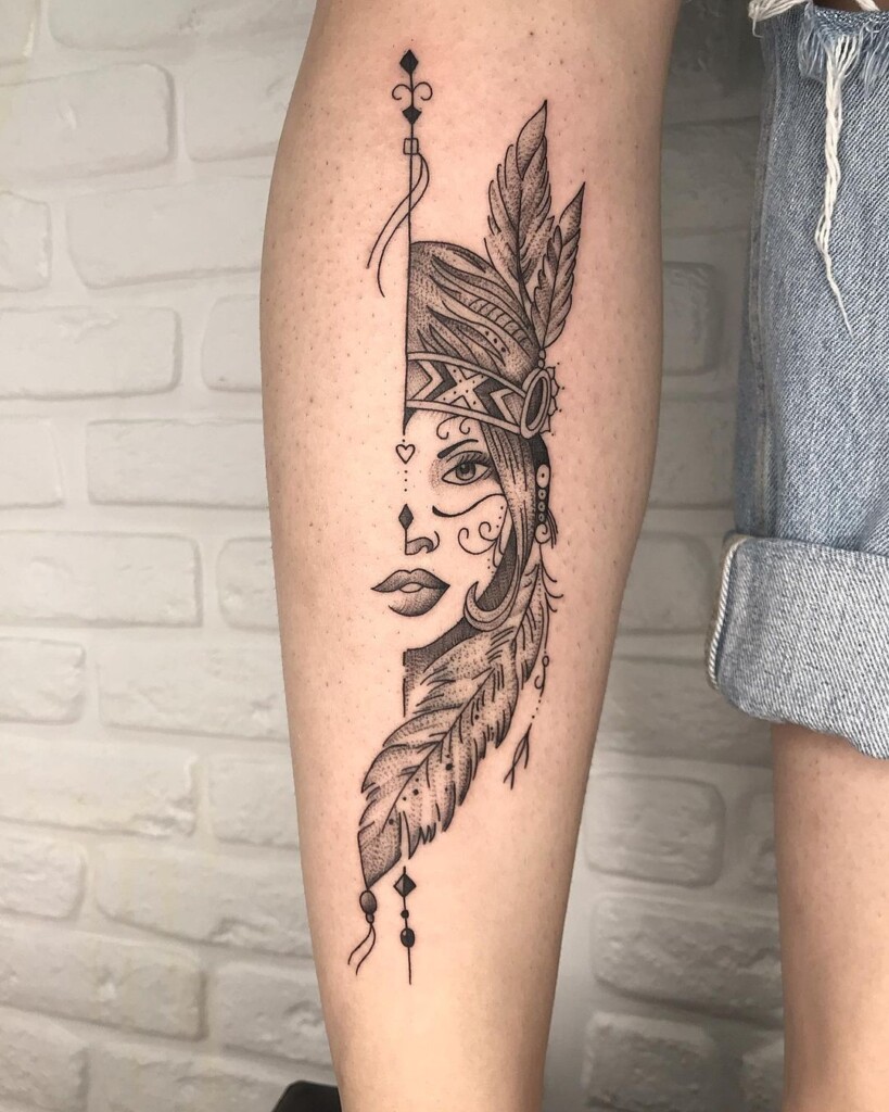Tatuagem na canela: 55 ideias que ganharão seu coração